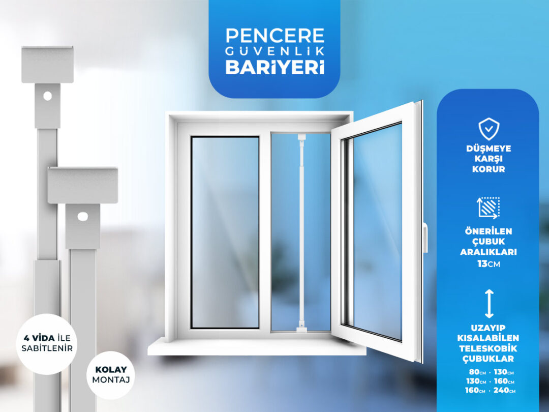Pencere Güvenlik Bariyeri – Pratik Korkuluk – Hazır Korkuluk Özel Ölçü ...